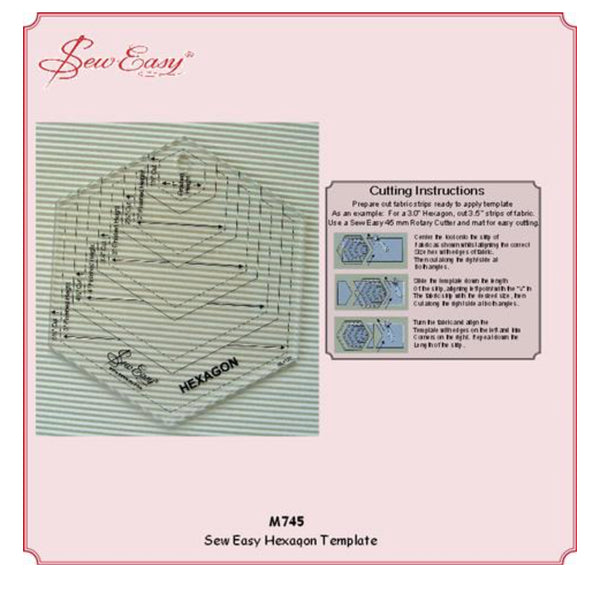Sew Easy Hexagon Template – Heart and Home